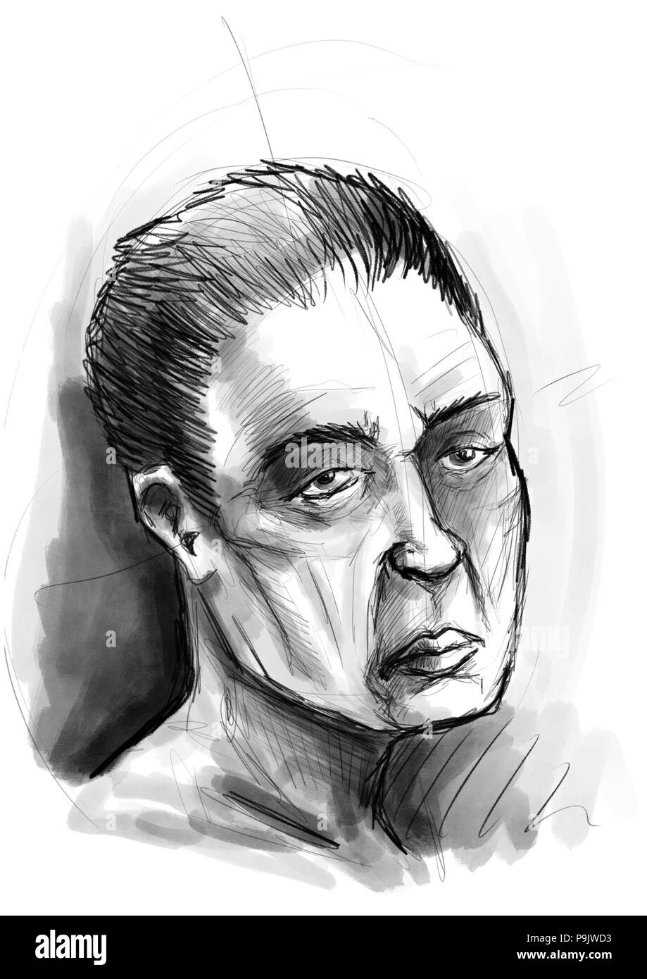 Sketchy man Black and White Stock Photos & Images - Alamy