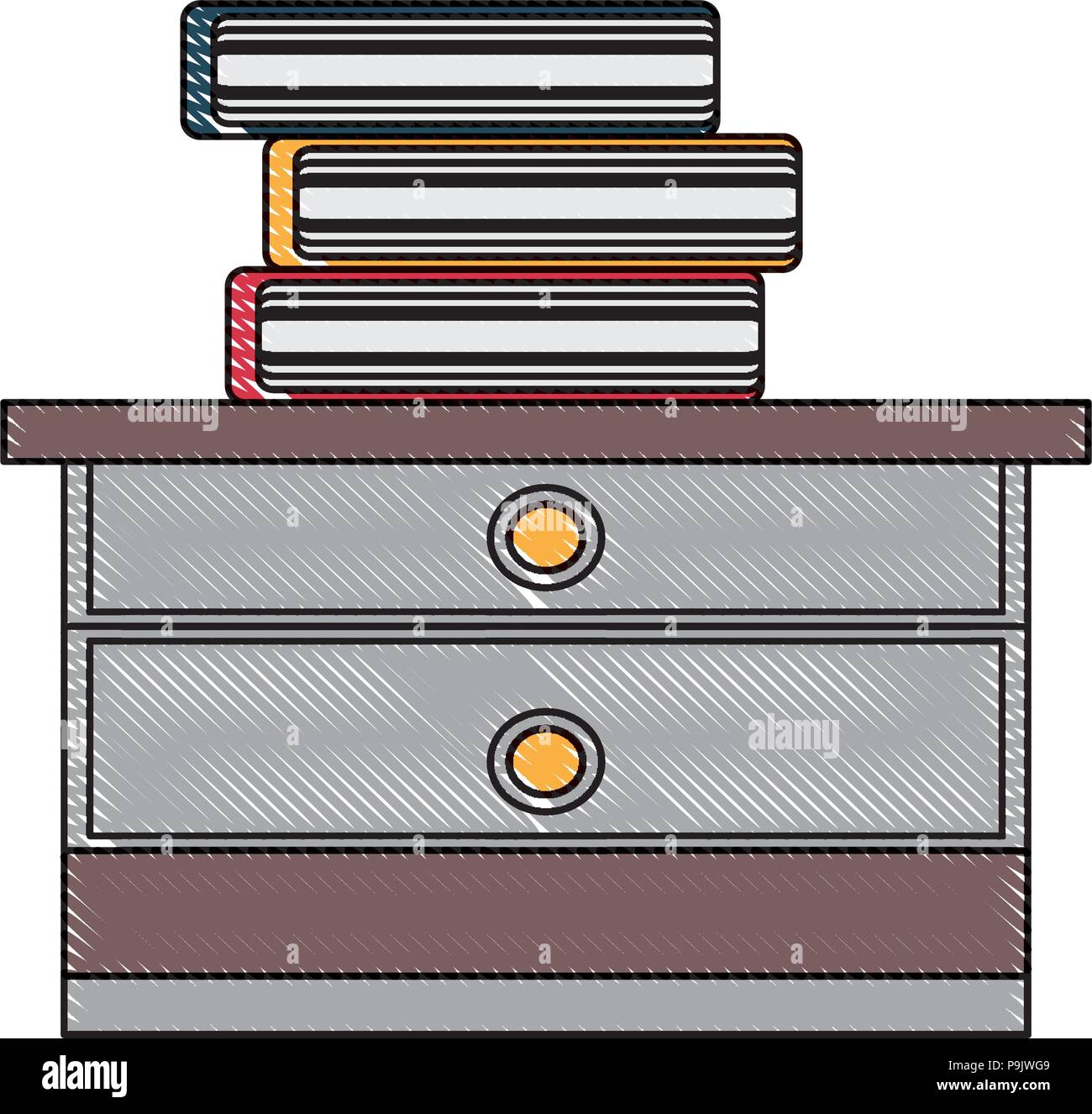 Pile of old furniture Stock Vector Images - Alamy