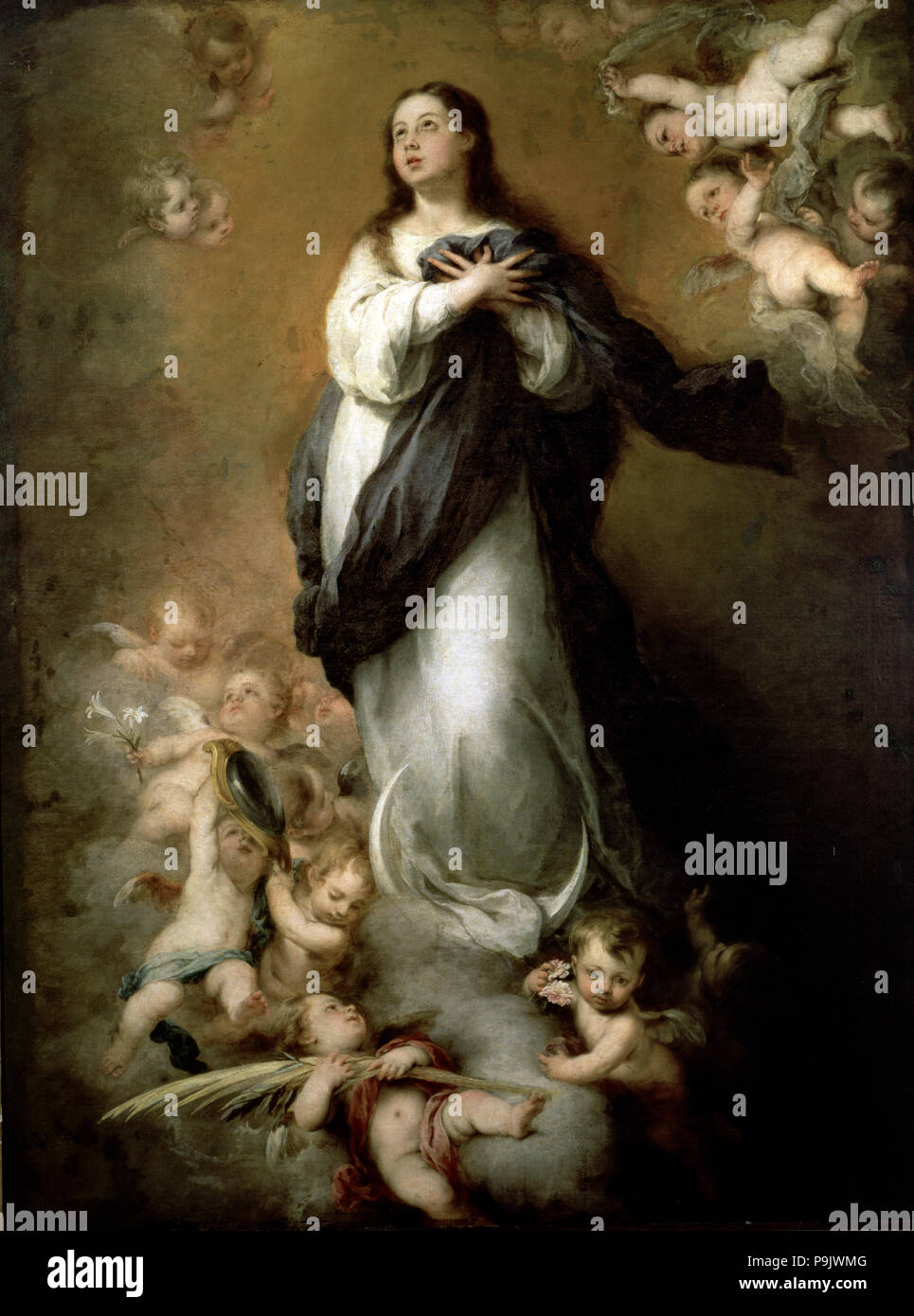 'The Immaculate Conception', work by Bartolomé Murillo Stock Photo - Alamy
