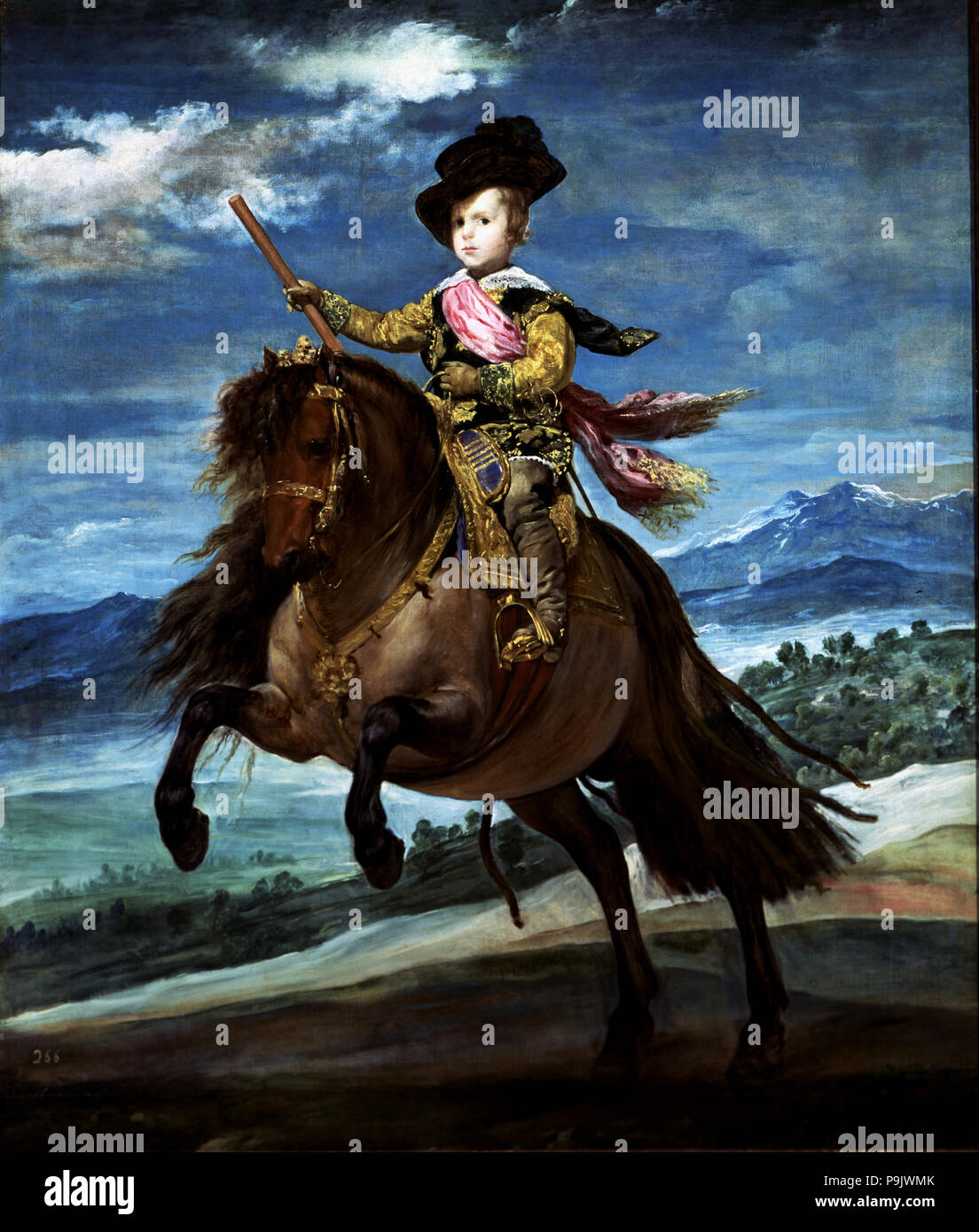 'Prince Baltasar Carlos on horseback' by Diego Velazquez Stock Photo ...