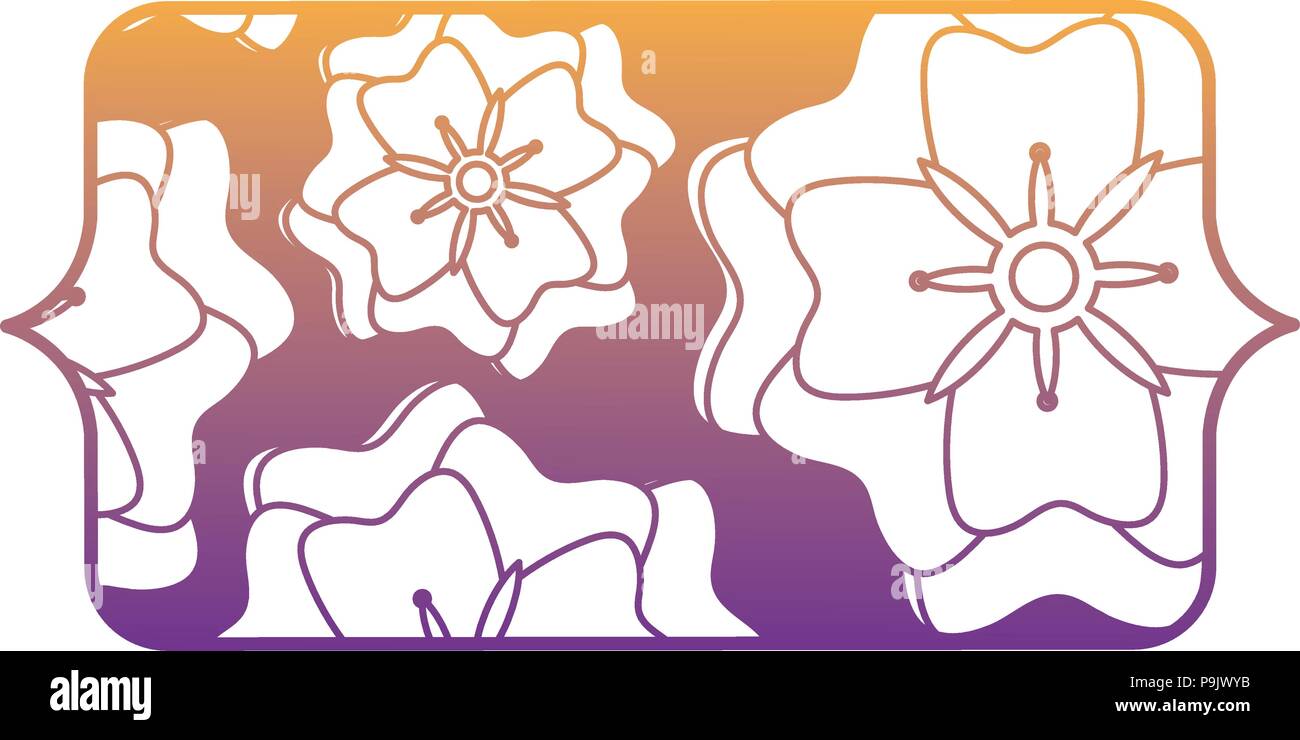banner with beautiful flowers pattern, colorful design. vector ...