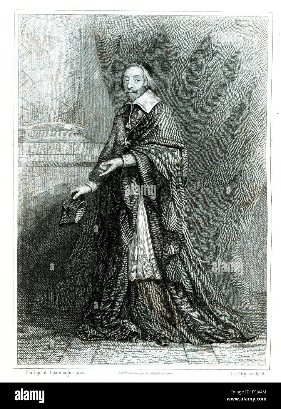 Engraving of cardinal richelieu hi-res stock photography and images - Alamy