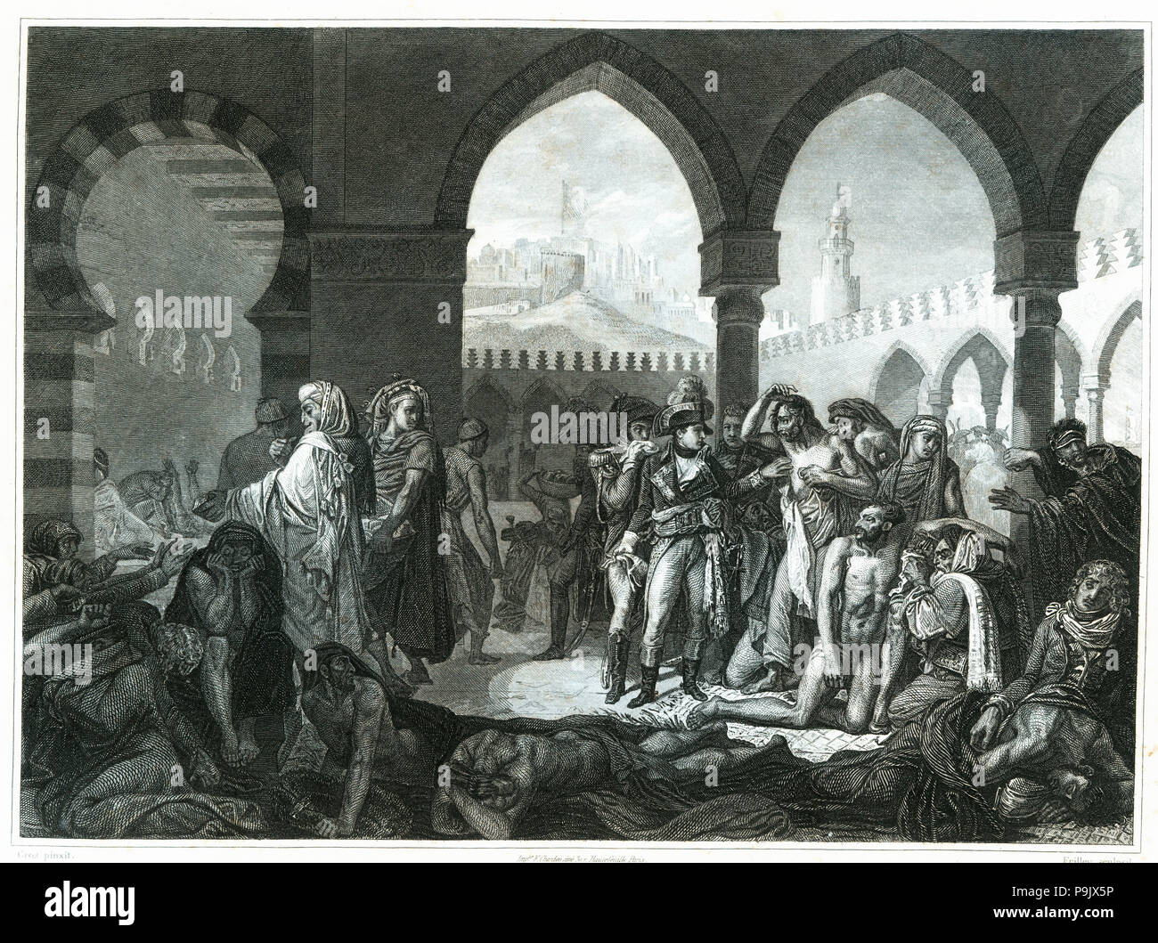 Napoleon Bonaparte in Jaffa (Israel) in the Egyptian campaign. Taken by ...