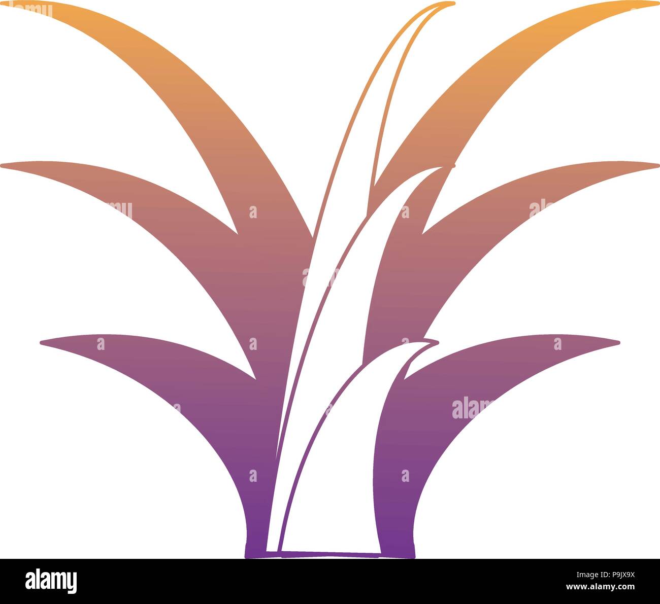 Plant Icon Over White Background Vector Illustration Stock Vector