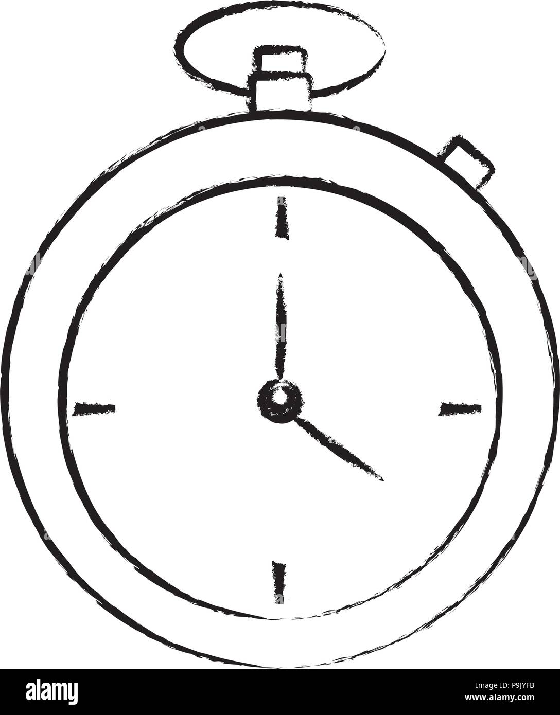 chronometer icon over white background, vector illustration Stock ...