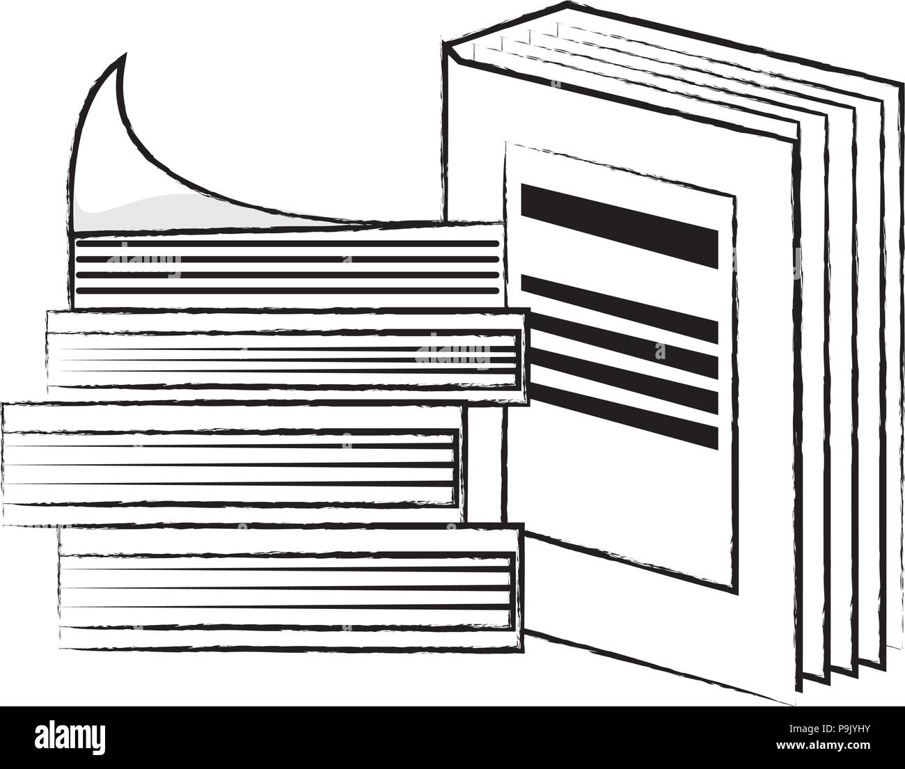 academic books over white background, vector illustration Stock Vector ...