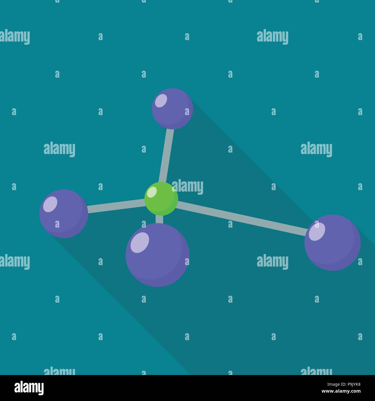 Lab molecule icon, flat style Stock Vector Image & Art - Alamy
