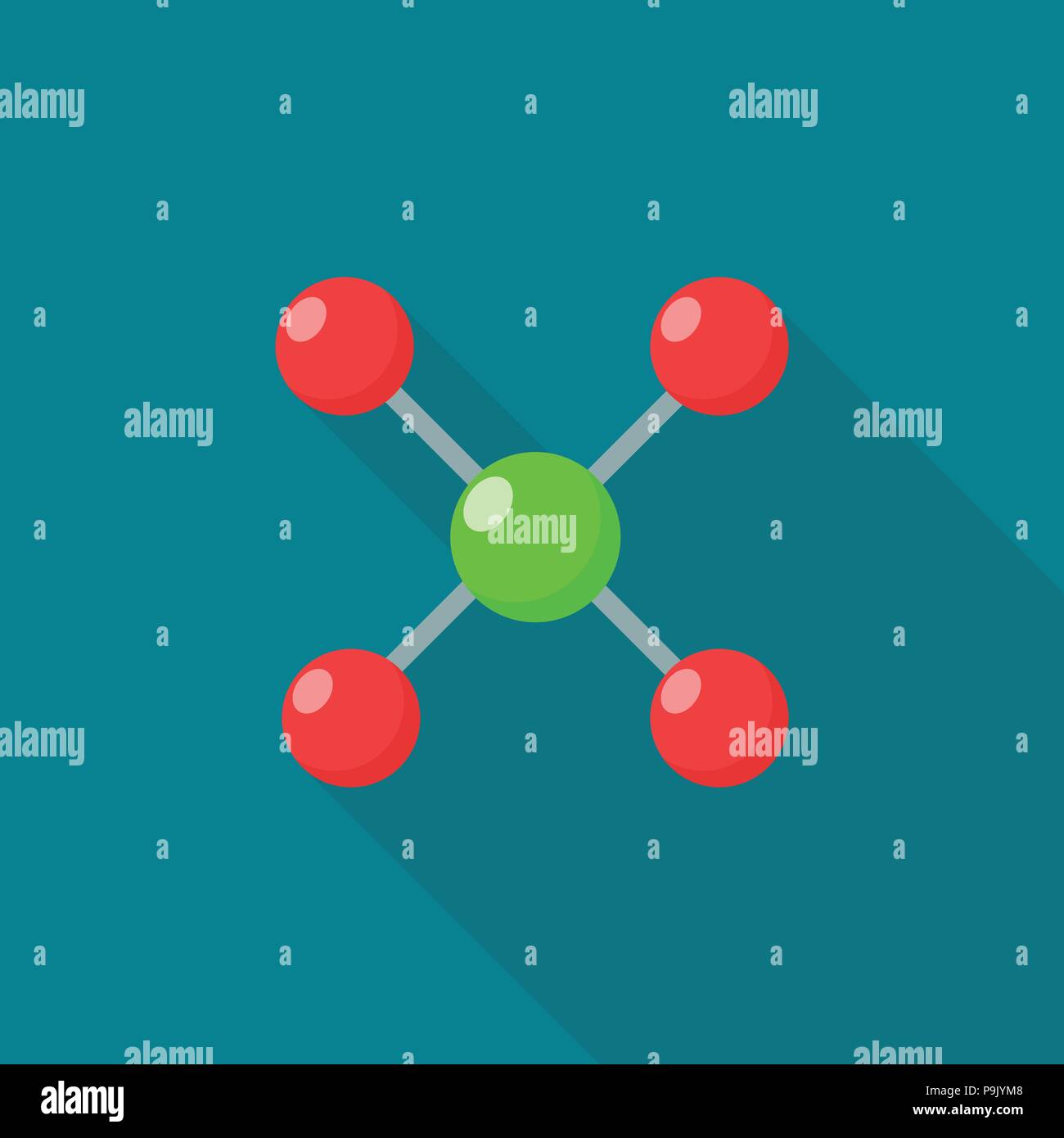 Atomic molecule icon, flat style Stock Vector Image & Art - Alamy