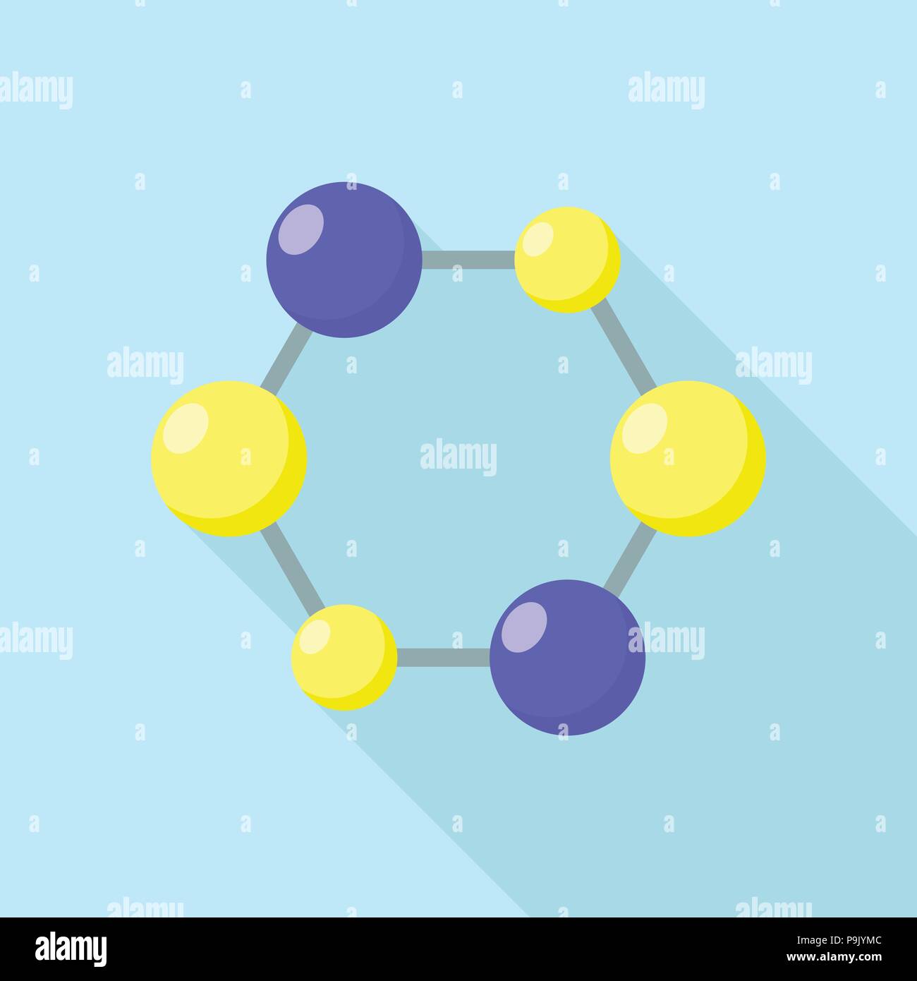 Hexagonal Molecule Dna Molecular Structure High Resolution Stock ...