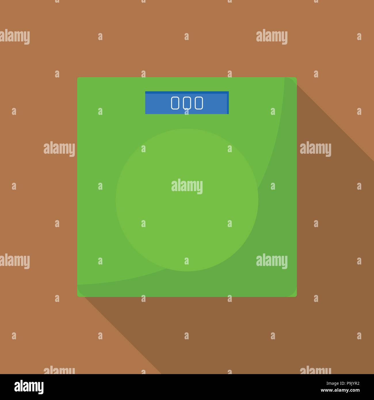 Weight scales in view Stock Vector Images - Alamy