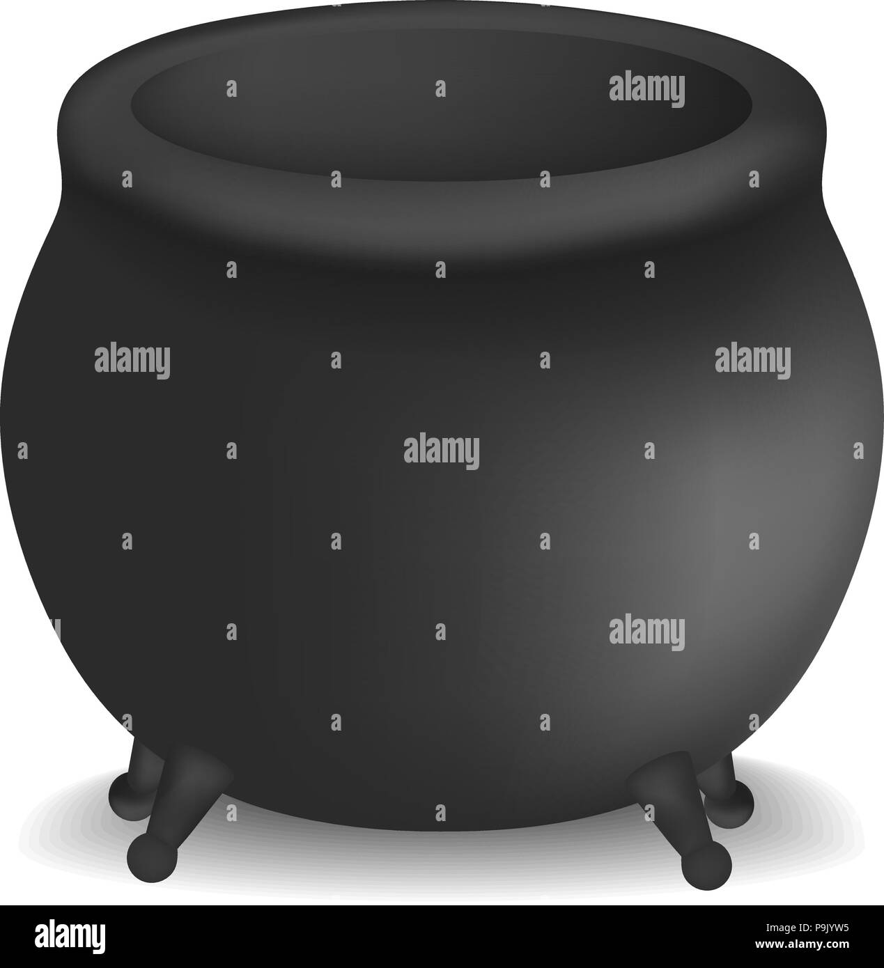 Halloween cauldron mockup, realistic style Stock Vector Image & Art - Alamy