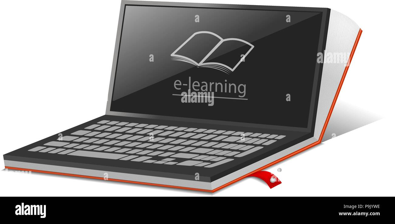 Laptop e learning mockup, realistic style Stock Vector Image & Art - Alamy