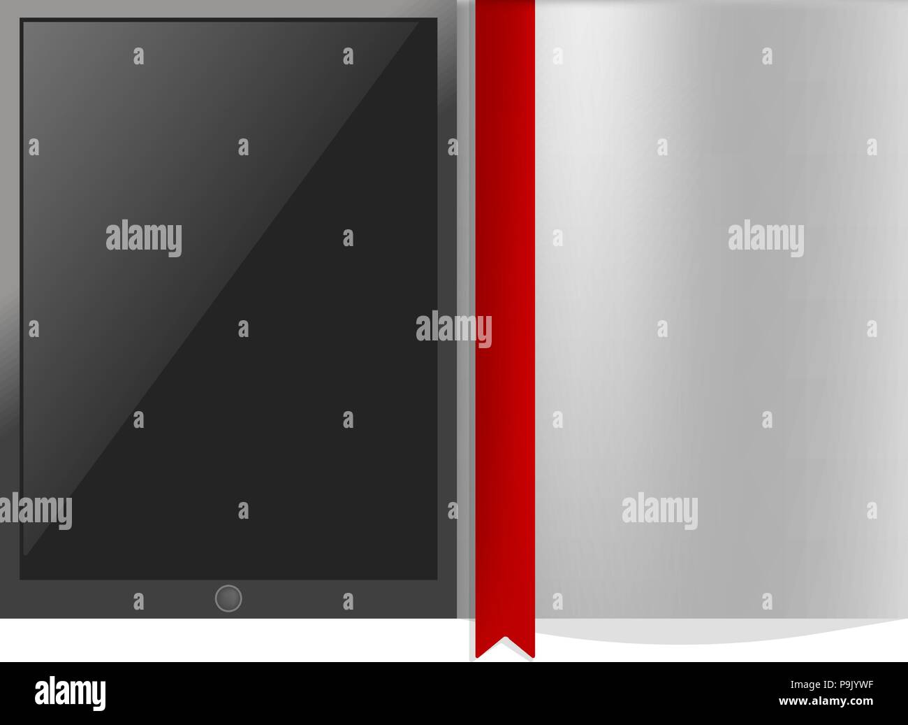 Device reading mockup, realistic style Stock Vector Image & Art - Alamy