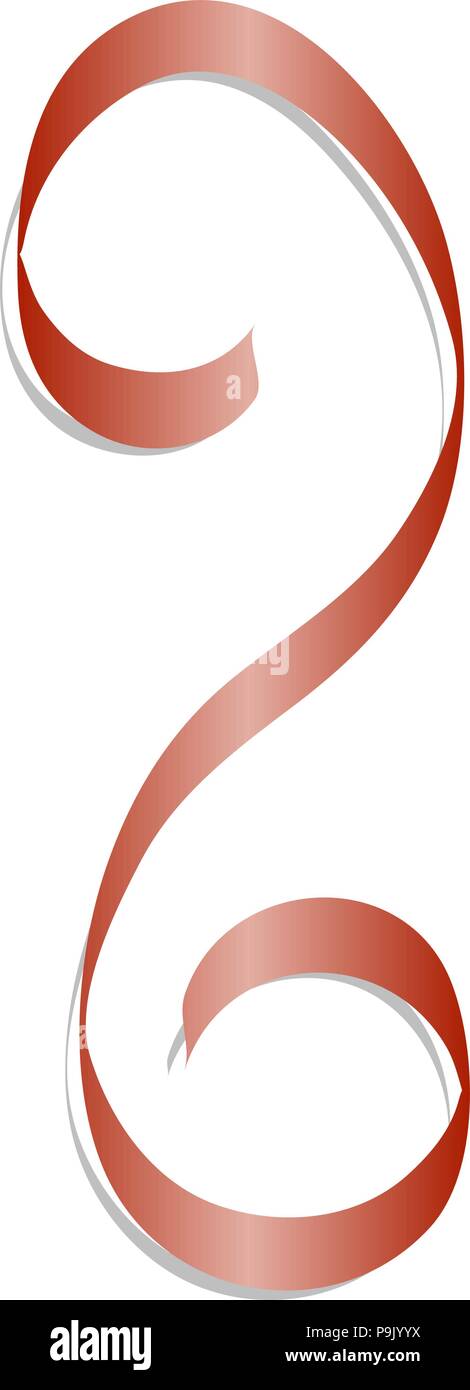 Red ribbon mockup, realistic style Stock Vector Image & Art - Alamy