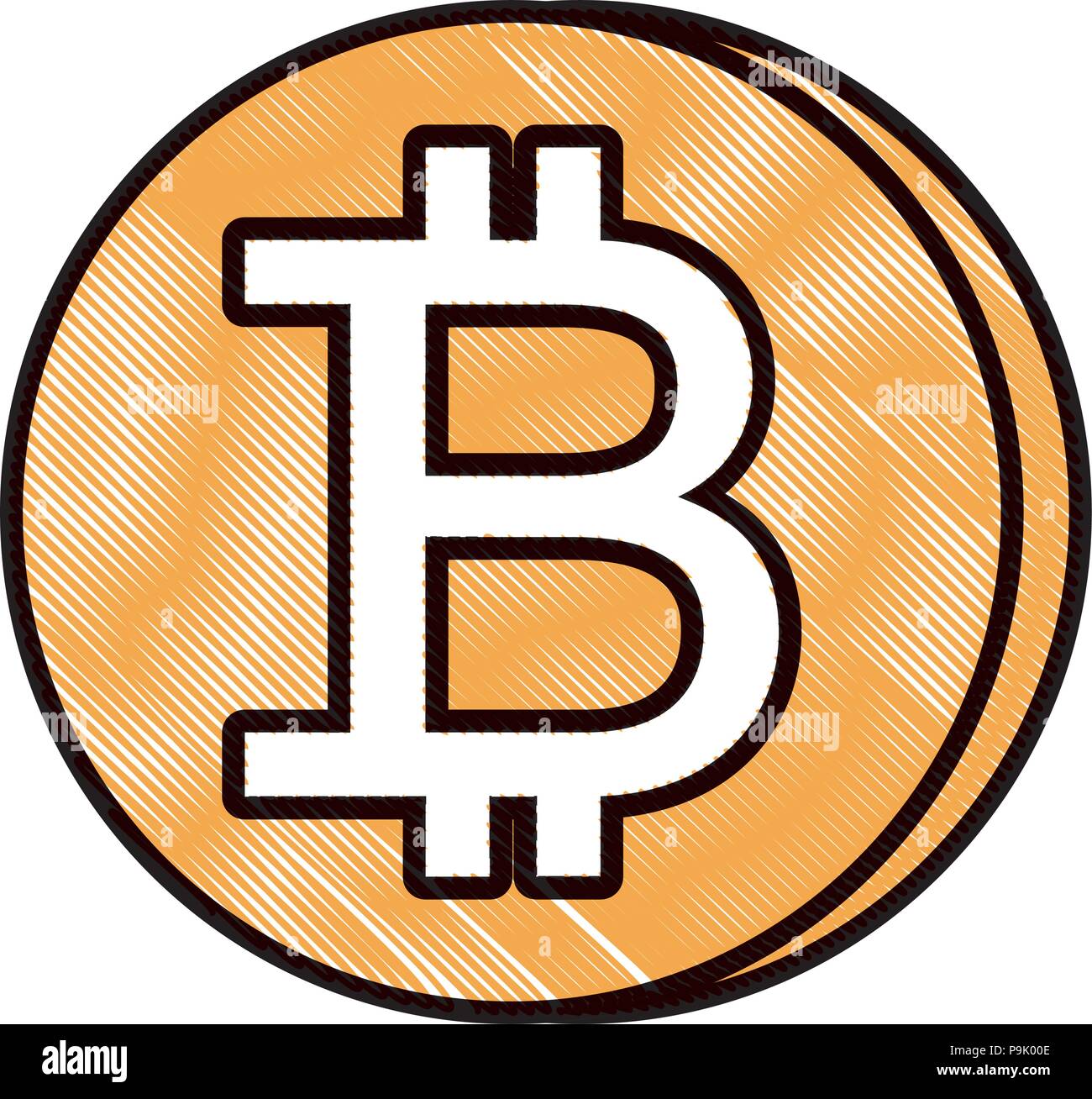 bitcoin coin icon over white background, vector illustration Stock ...