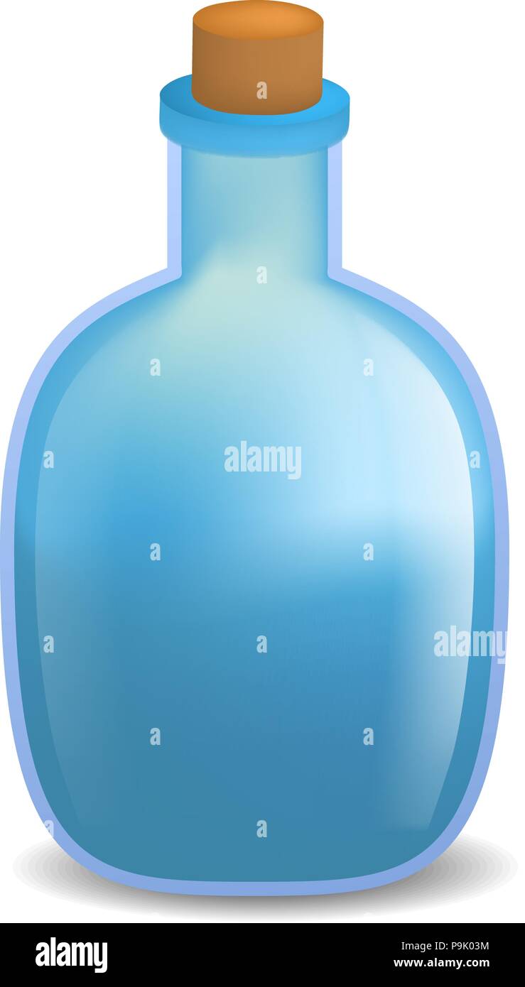 Blue game elixir bottle Stock Vector Images - Alamy
