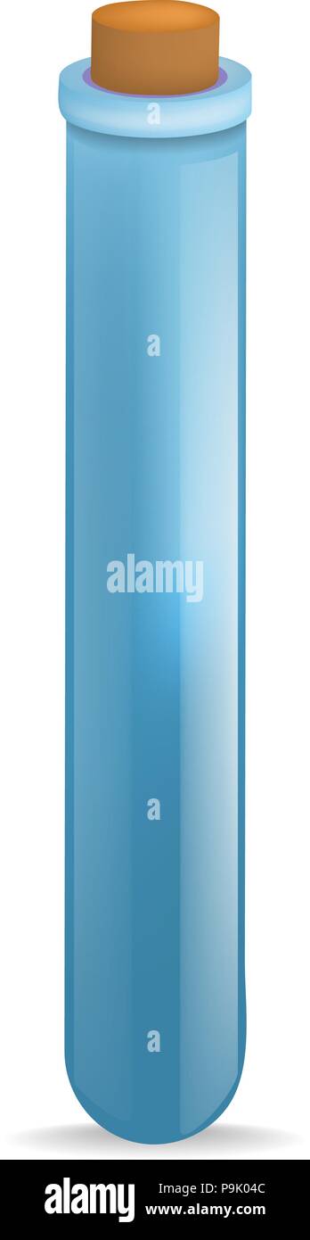 Blue test tube mockup, realistic style Stock Vector Image & Art - Alamy