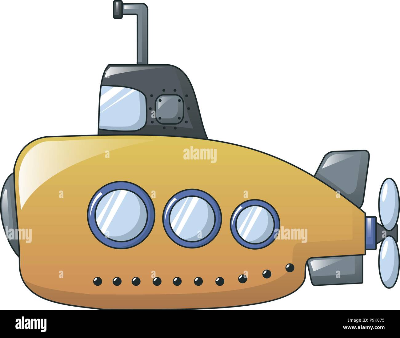 Yellow submarine icon, cartoon style Stock Vector Image & Art - Alamy