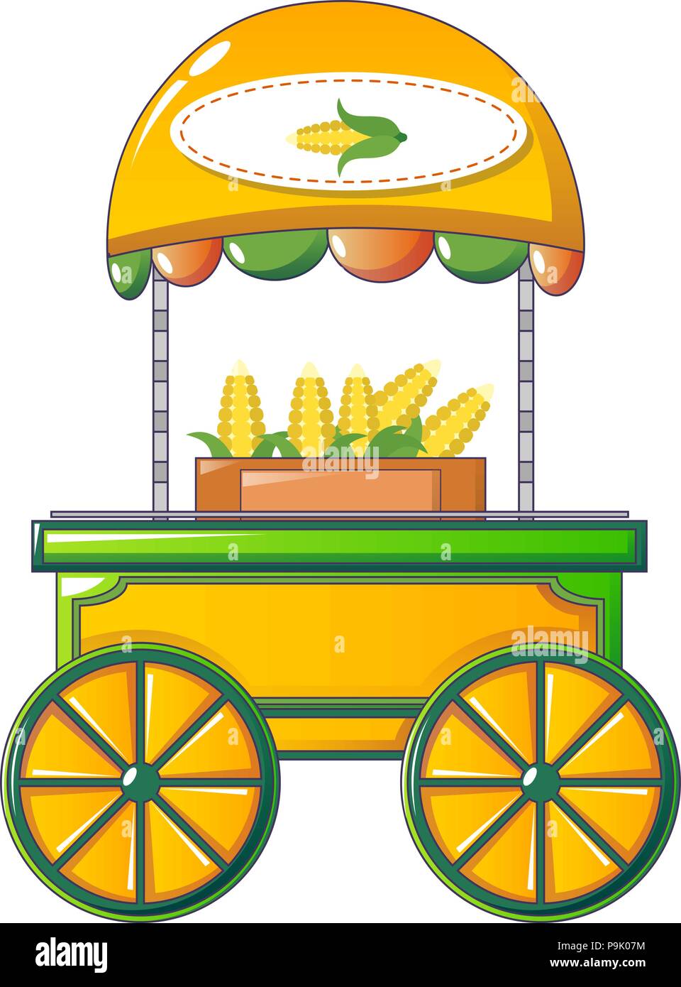 Street food stall outside Stock Vector Images - Alamy