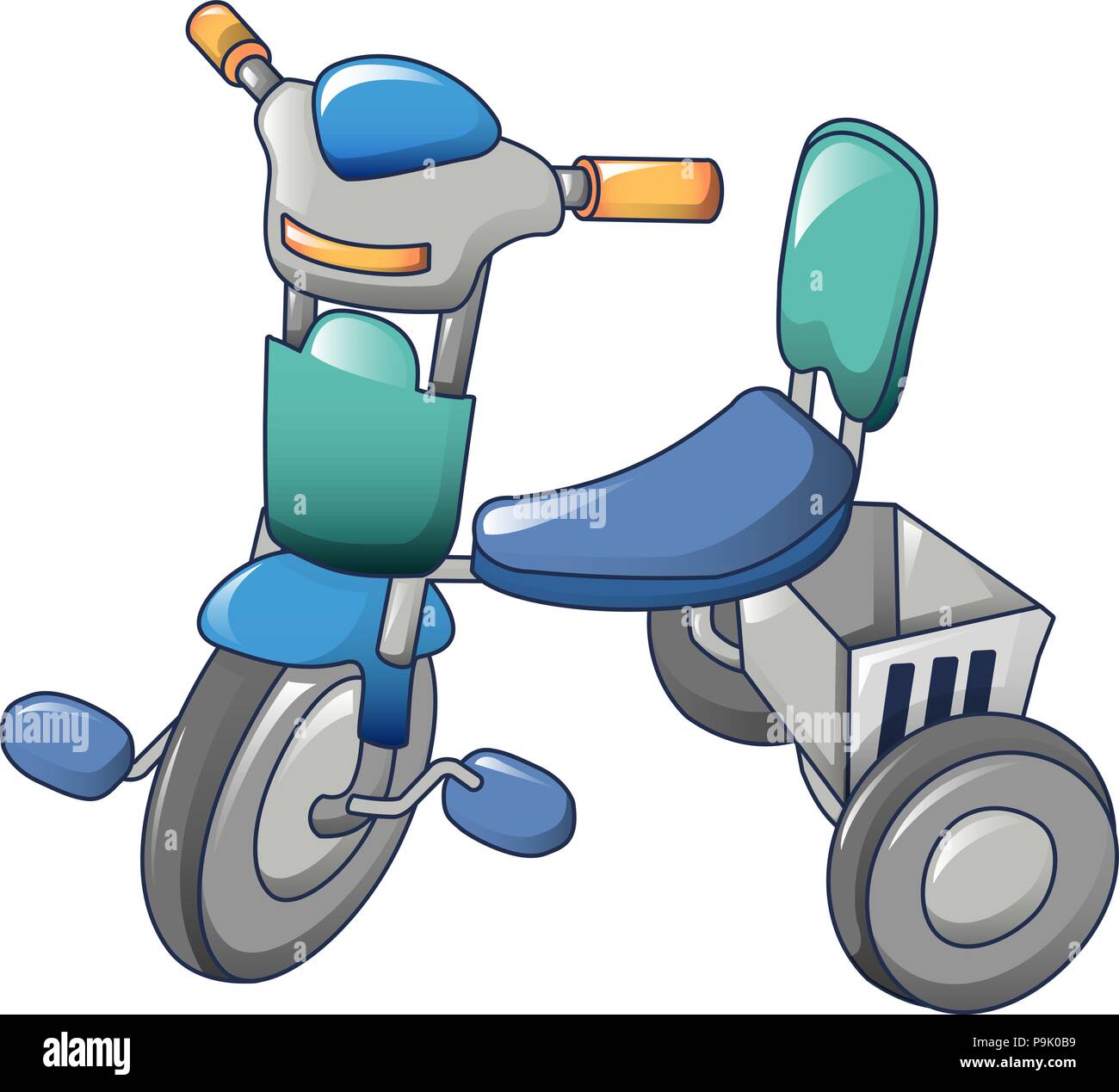 Child tricycle icon, cartoon style Stock Vector Image & Art - Alamy