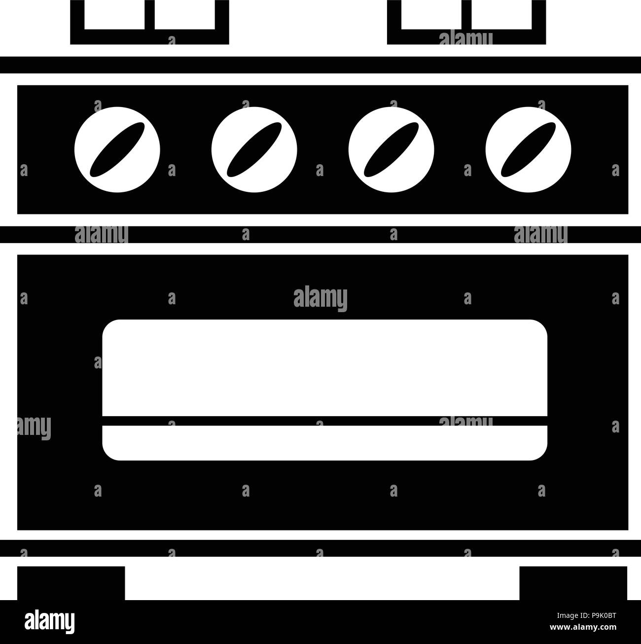 Kitchen stove icon, simple style Stock Vector Image & Art - Alamy
