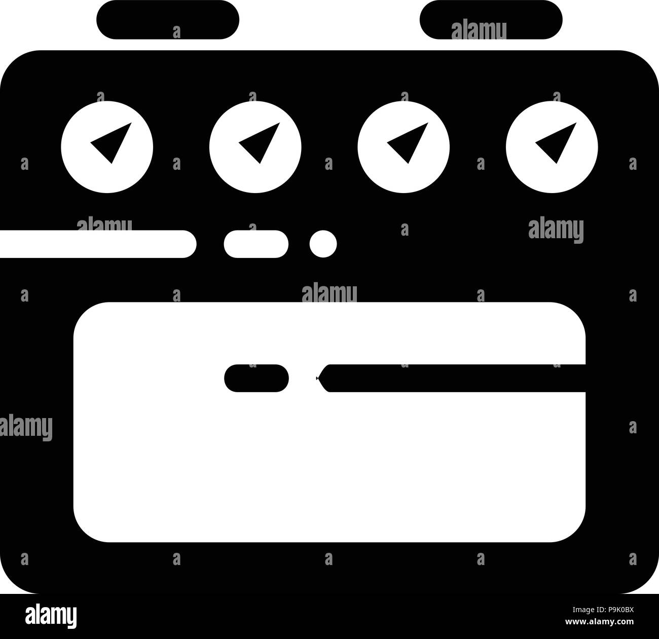 Kitchen gas stove icon, simple style Stock Vector Image & Art - Alamy