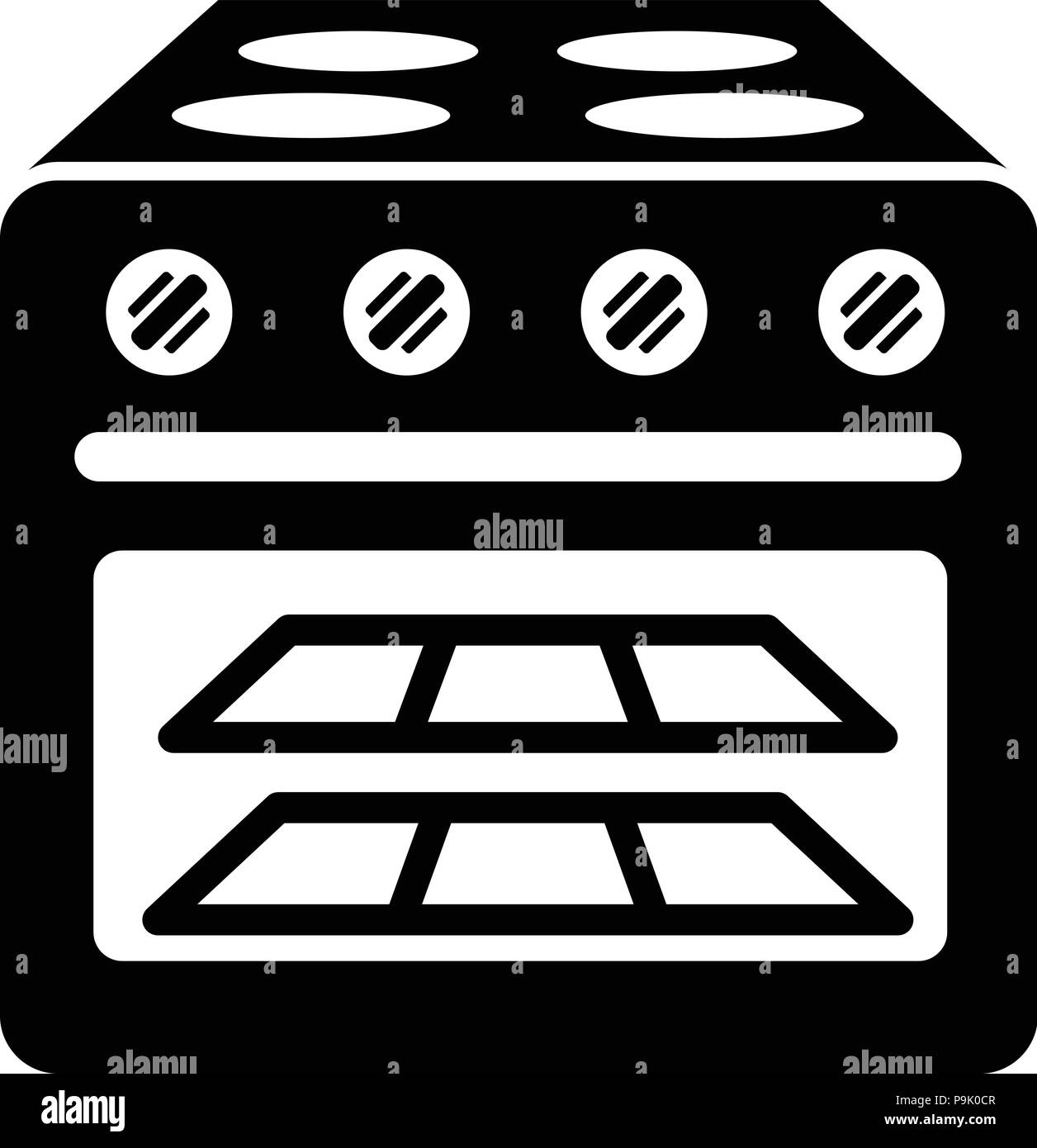 Oven with glass icon, simple style Stock Vector Image & Art - Alamy