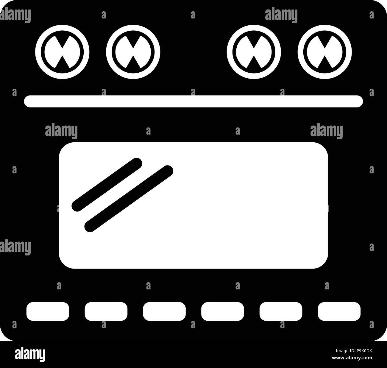 Small gas oven icon, simple style Stock Vector Image & Art - Alamy