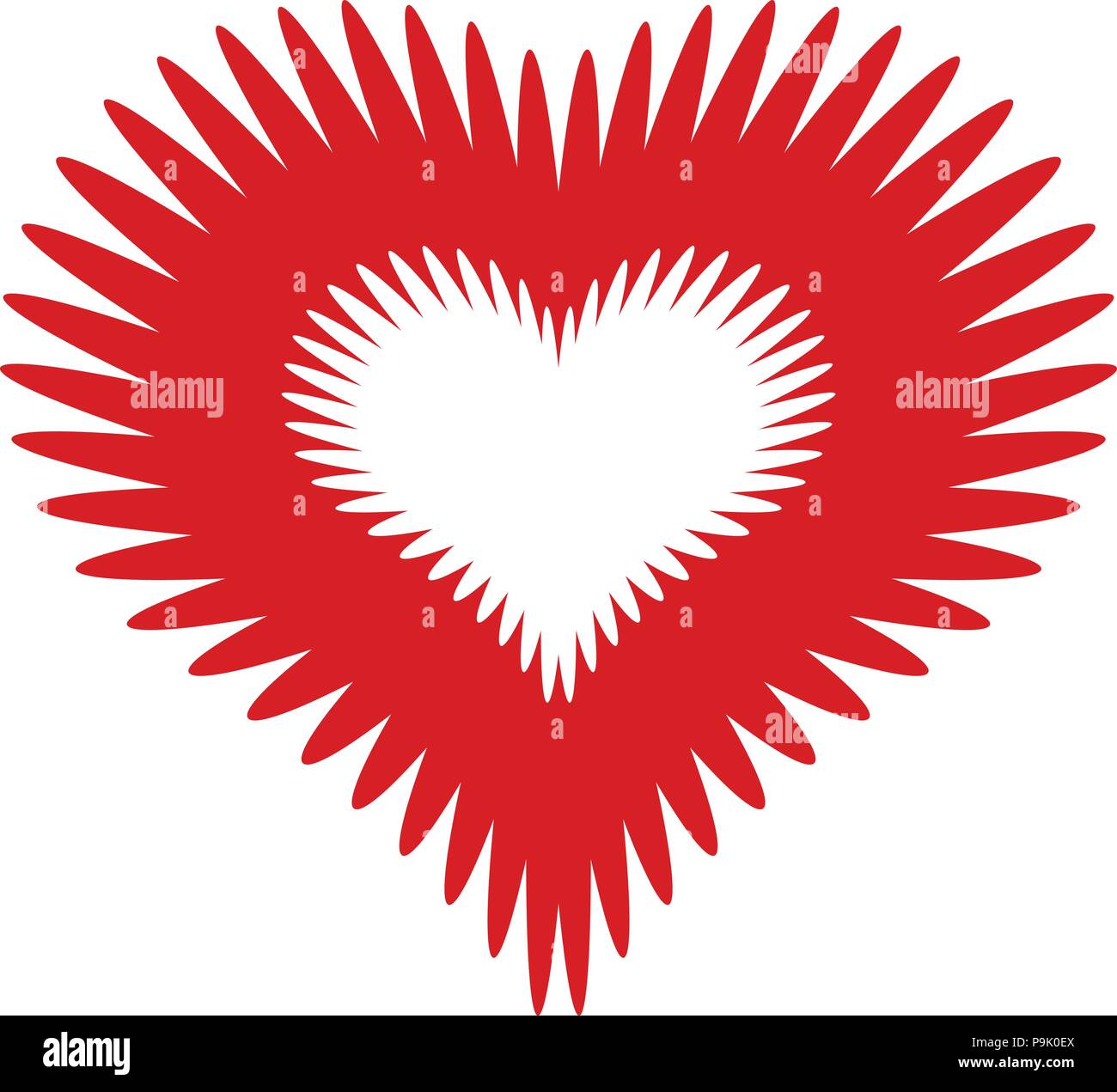 Flower heart icon, simple style Stock Vector Image & Art - Alamy