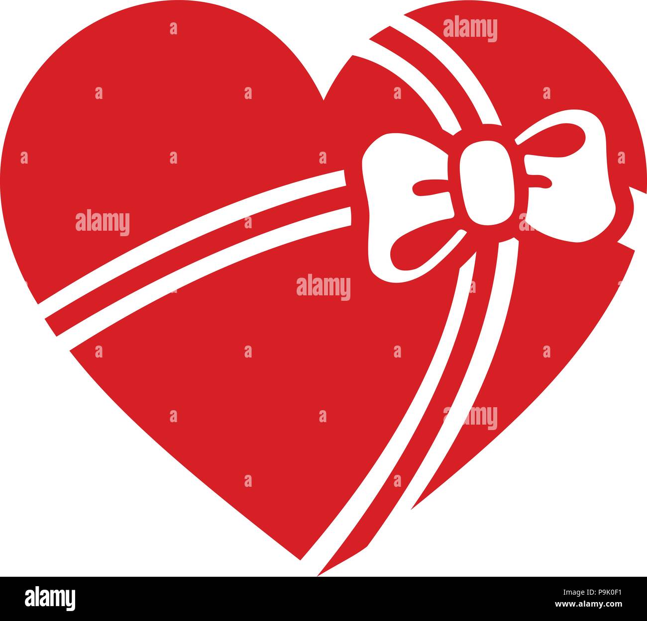 Gift heart icon, simple style Stock Vector Image & Art - Alamy