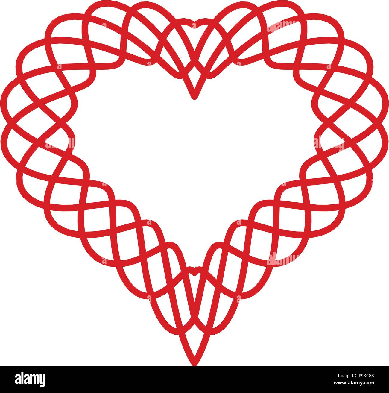 Heart curved line icon, simple style Stock Vector Image & Art - Alamy