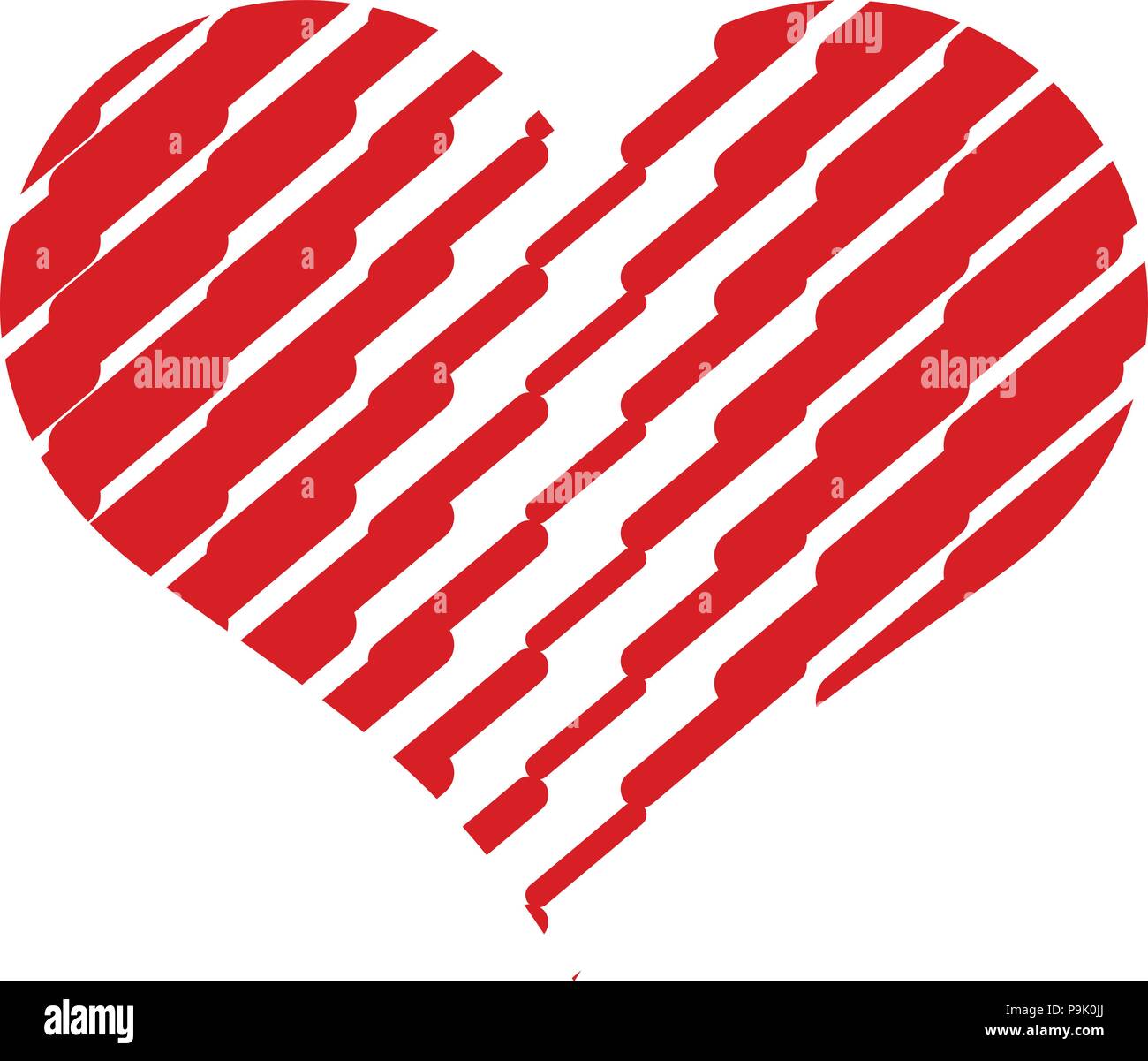 Scratched heart icon, simple style Stock Vector Image & Art - Alamy
