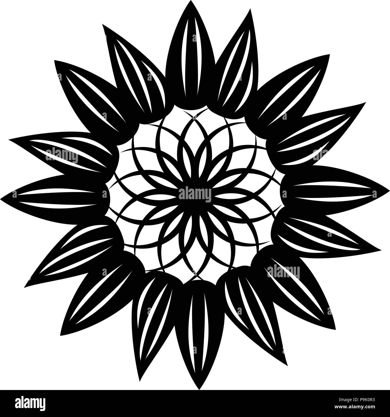 Flower symbol icon, simple style Stock Vector Image & Art - Alamy