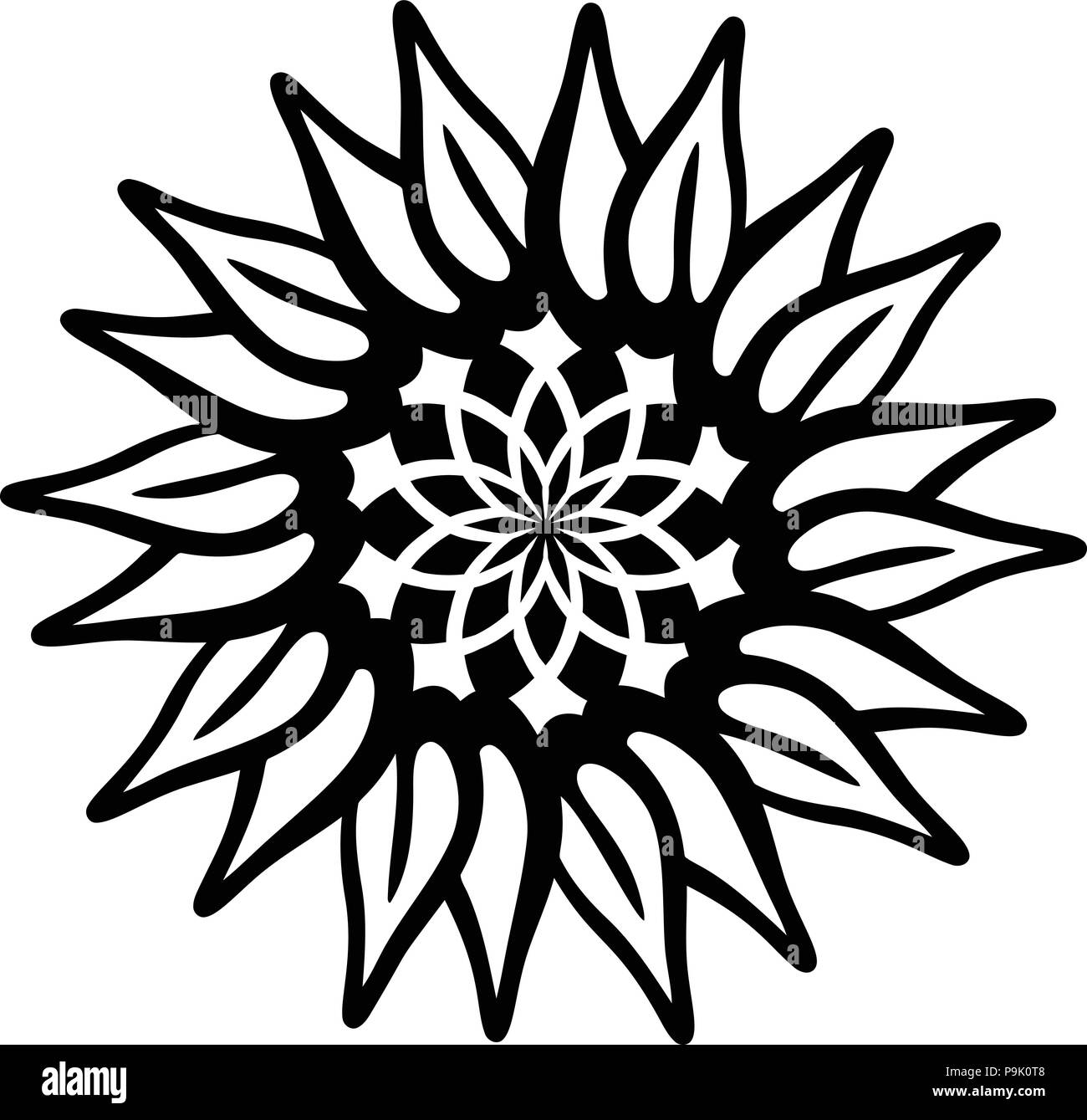 Flower pictogram icon, simple style Stock Vector Image & Art - Alamy