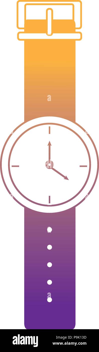 hand watch icon over white background, vector illustration Stock Vector ...