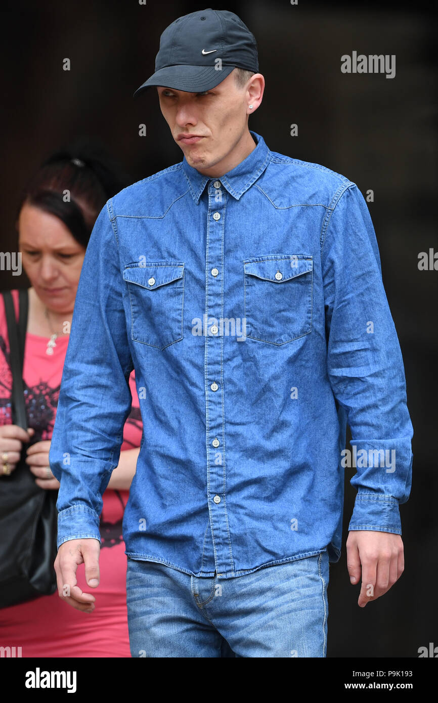 Ricky Walker, 27, leaves Birmingham Crown Court where he denies a ...