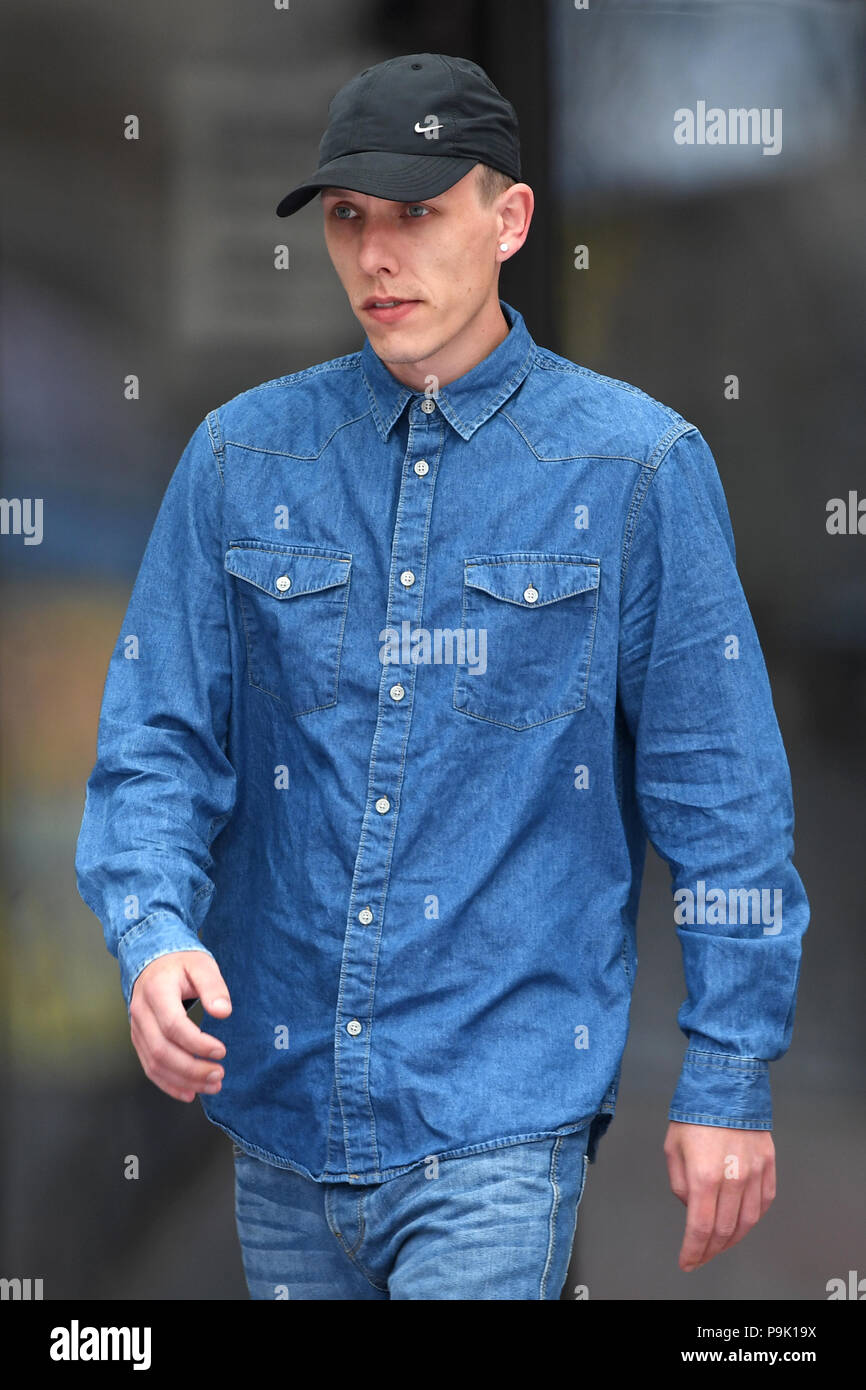 Ricky Walker, 27, leaves Birmingham Crown Court where he denies a ...