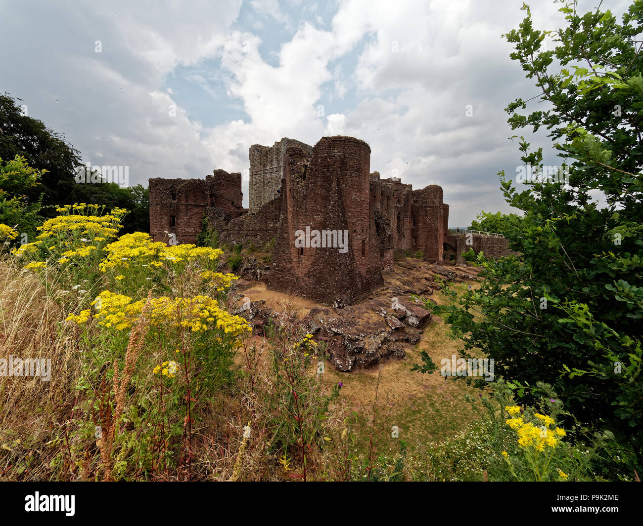 Goodrich Castle, Goodrich, Herefordshire. UK Stock Photo - Alamy