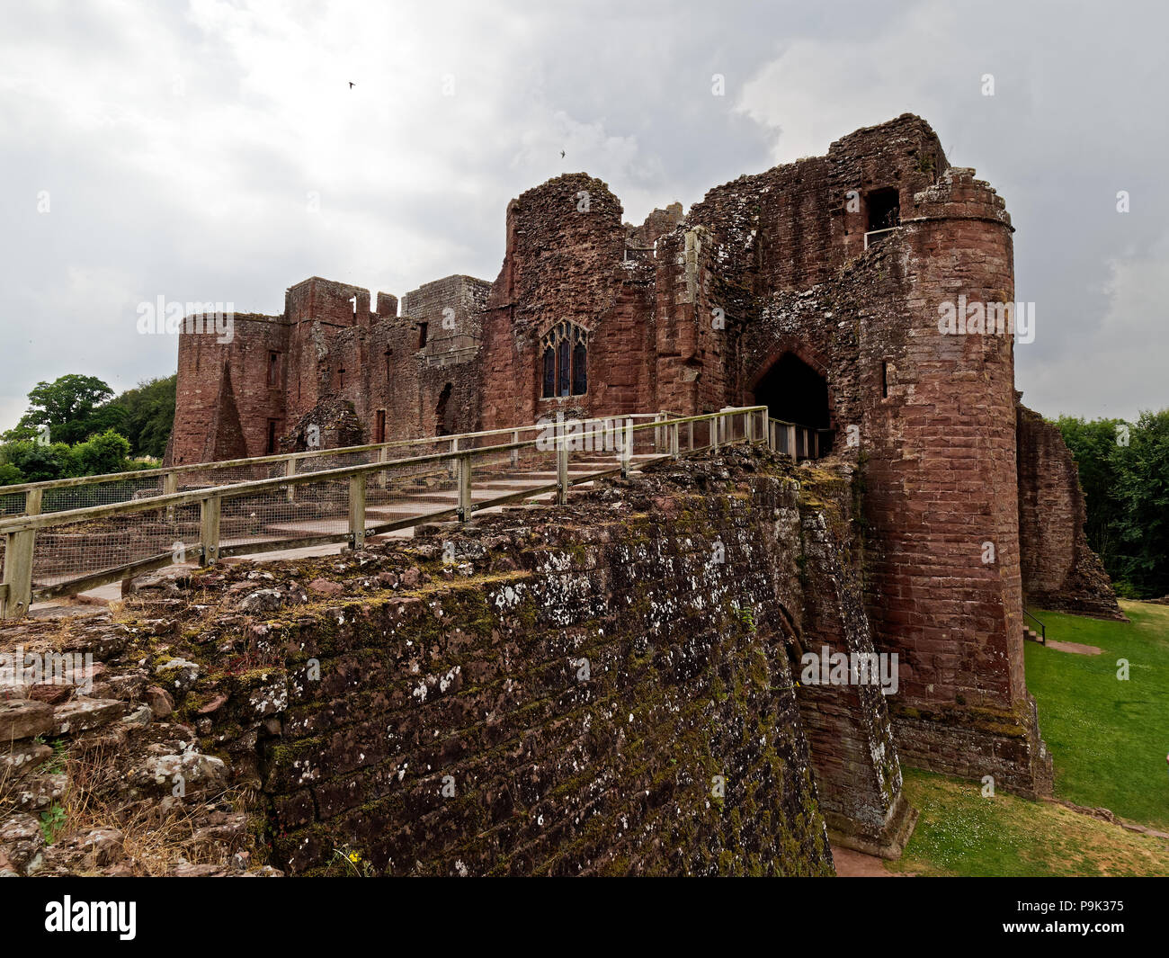 Goodrich Castle, Goodrich, Herefordshire. UK Stock Photo - Alamy