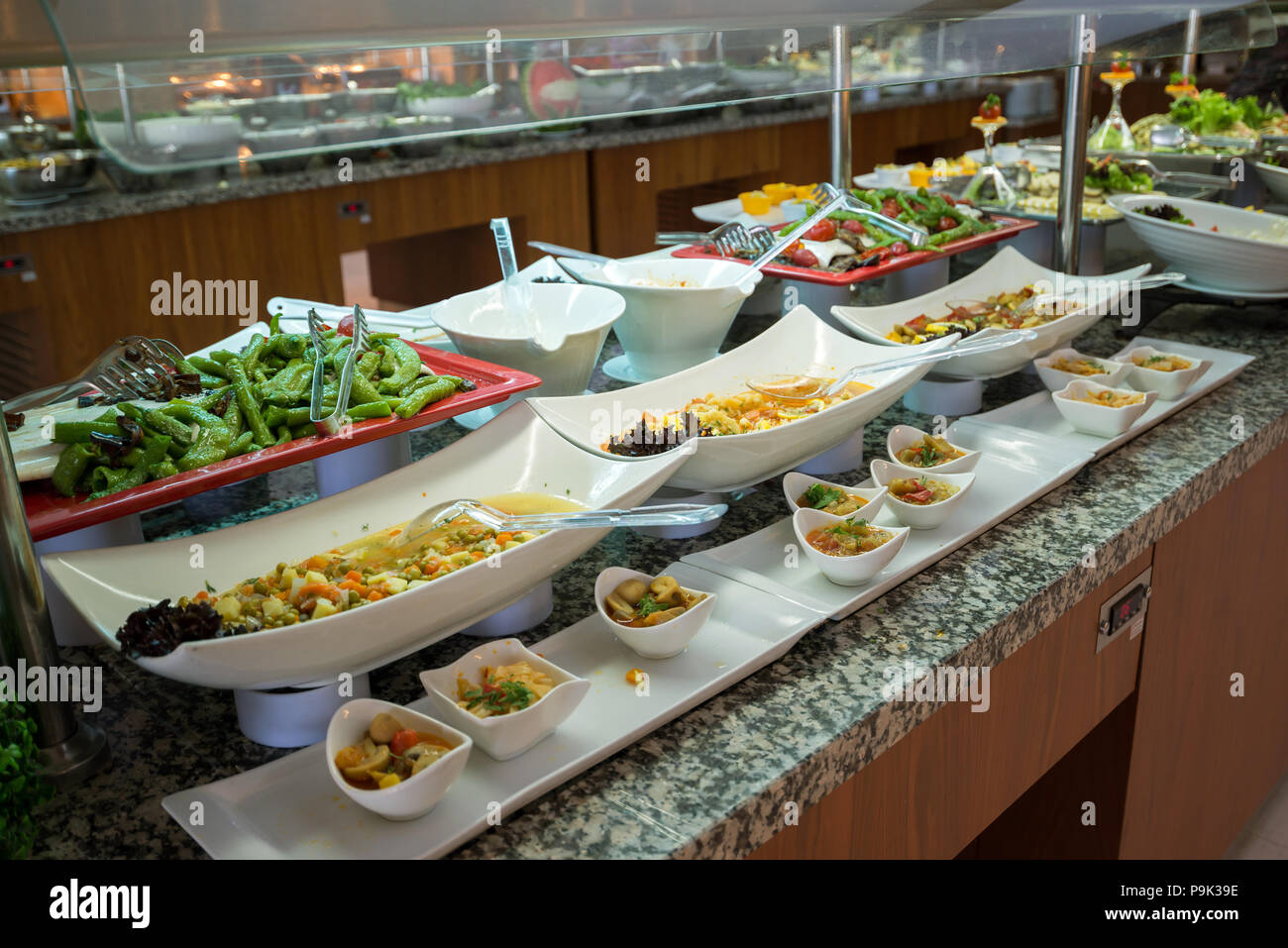 The concept of food All-inclusive buffet-style in Turkey Stock Photo ...