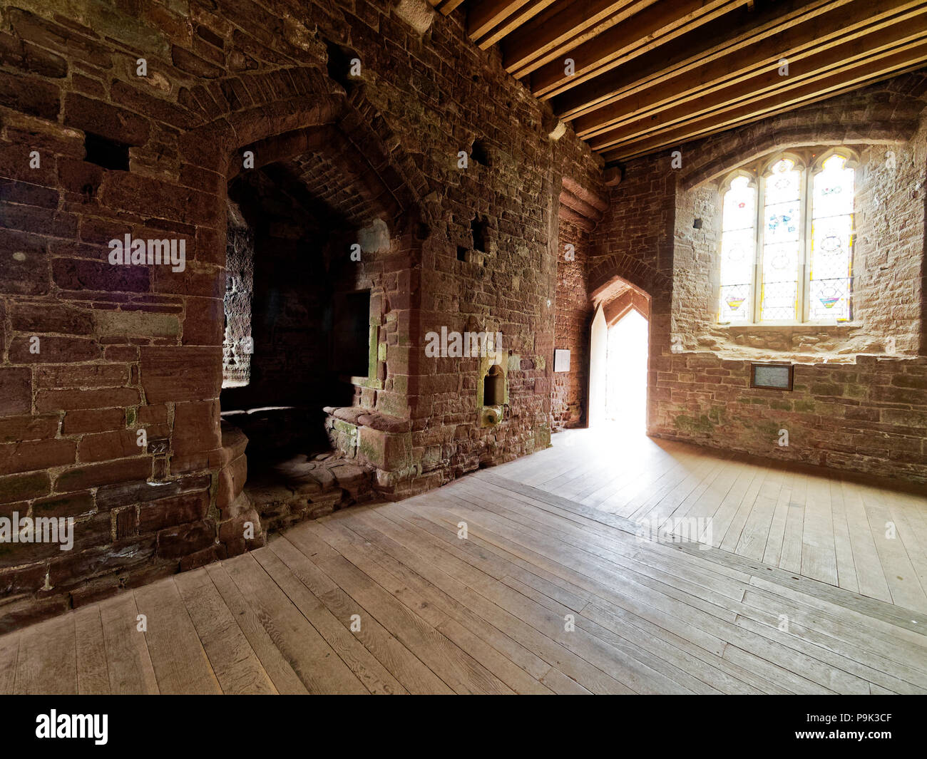 Goodrich Castle, Goodrich, Herefordshire. UK Stock Photo - Alamy