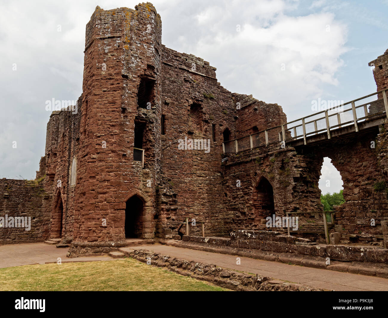 Goodrich Castle, Goodrich, Herefordshire. UK Stock Photo - Alamy