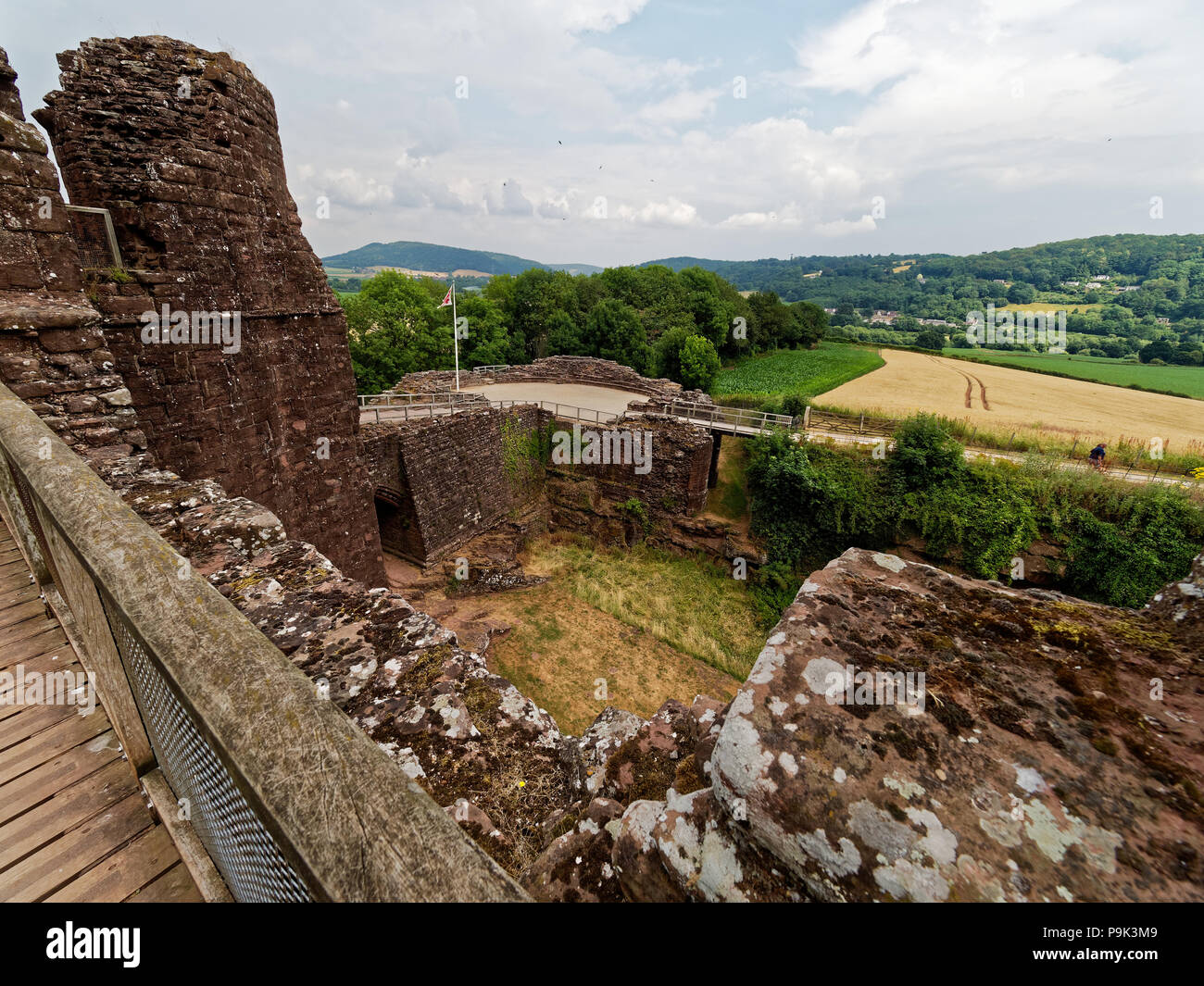 Goodrich Castle, Goodrich, Herefordshire. UK Stock Photo - Alamy