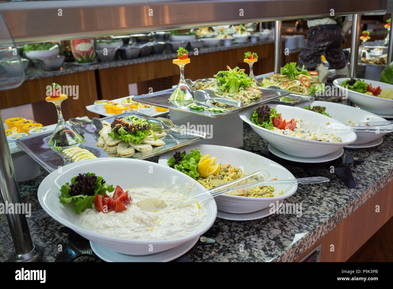 The concept of food All-inclusive buffet-style in Turkey Stock Photo ...