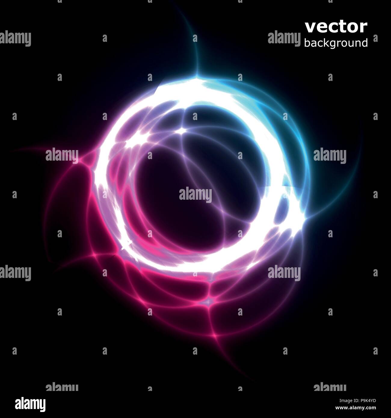 Bright Circles, Colorful Circular Flash Lights - Abstract Background ...