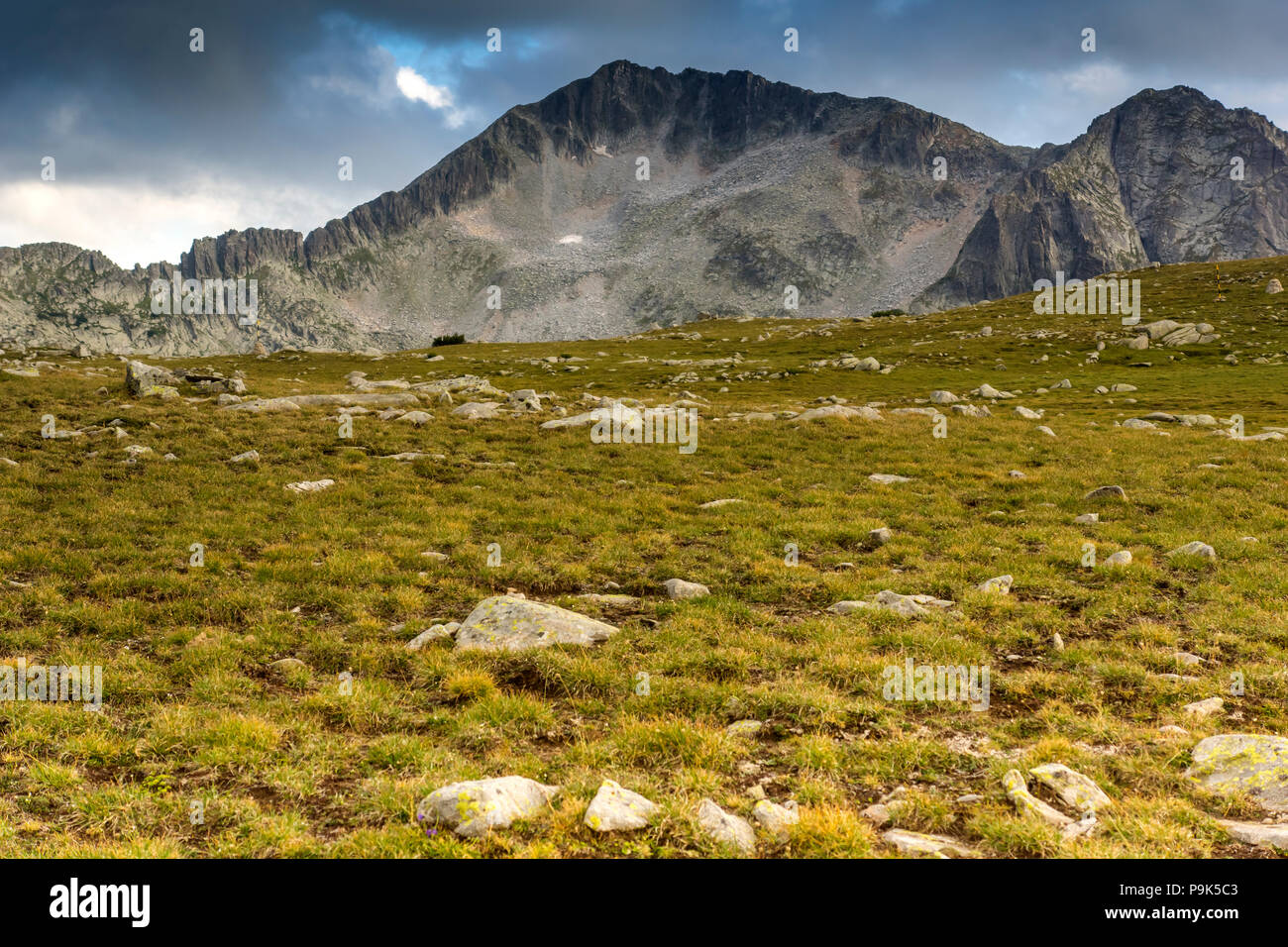 Amazing view of Kamenitsa peak, Pirin mountain, Bulgaria Stock Photo ...