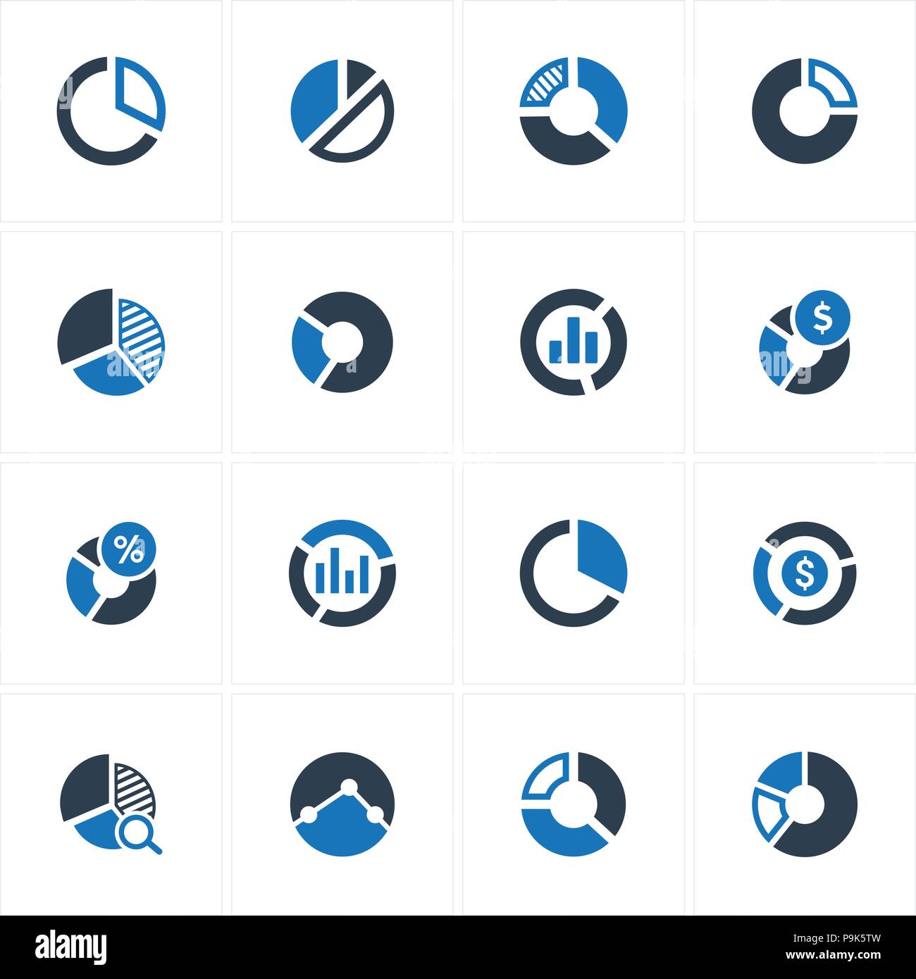 Chart icons Cut Out Stock Images & Pictures - Alamy