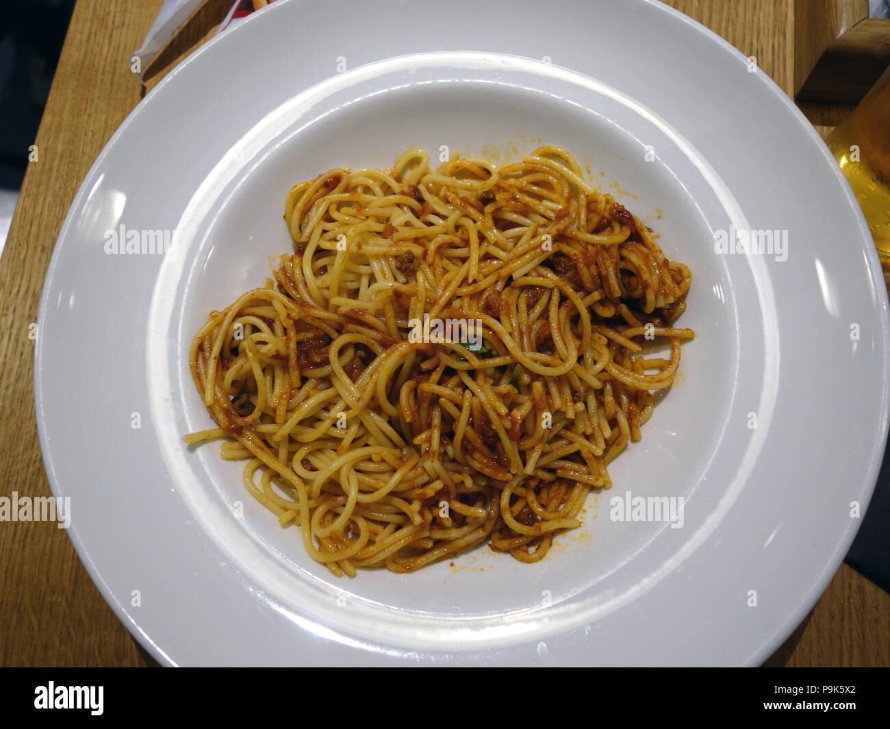 One small portion of spaghetti bolognese served at Trattoria Milano in ...