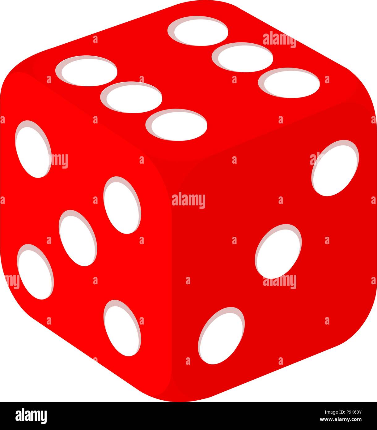 Simple Red Casino Gambling Dice Vector Design Stock Vector Image & Art ...