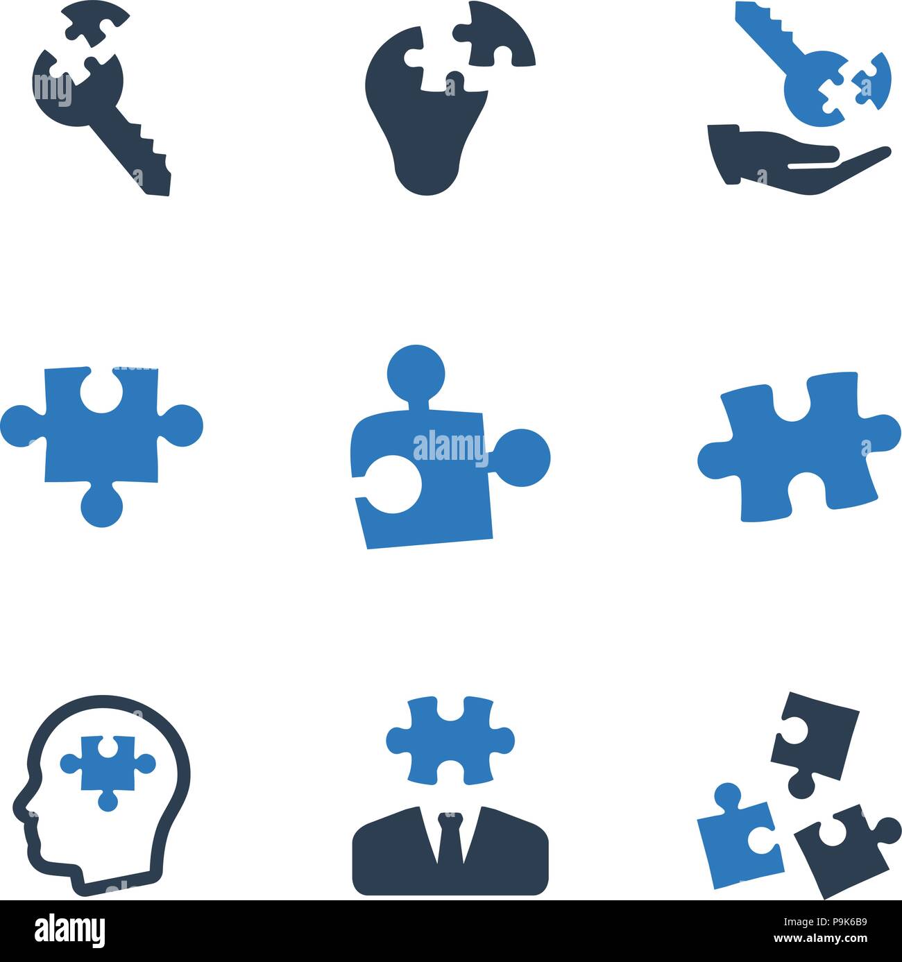 Beautiful, Meticulously Designed Business Solution Icons - Blue Version ...